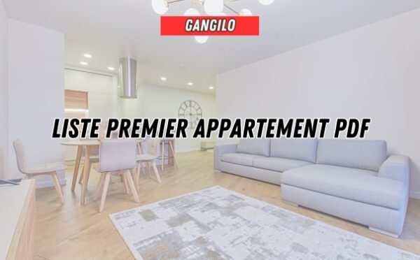 Liste Premier Appartement PDF - Gangilo